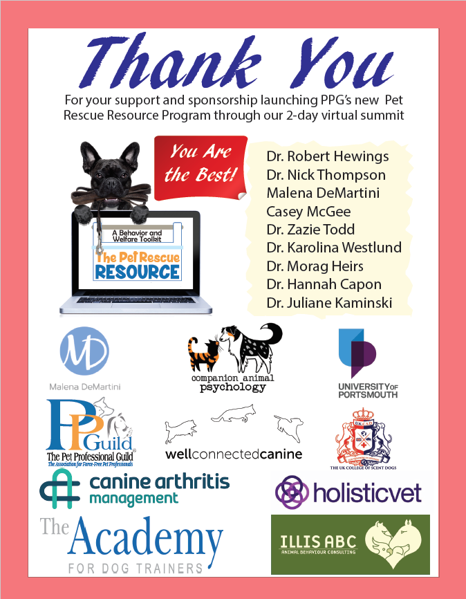 PPG Virtual Summit Recordings Now Available! - Pet Professional Guild